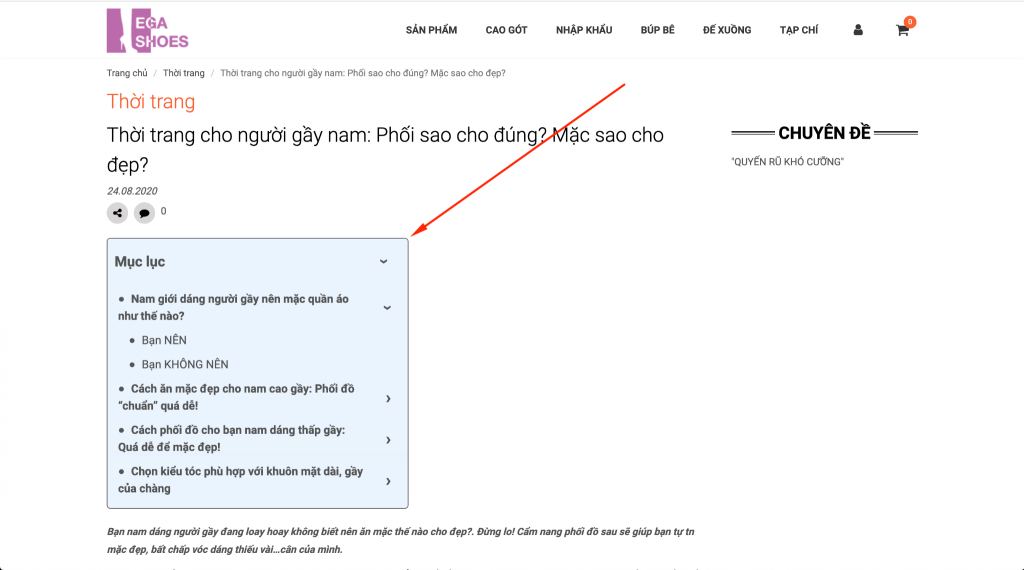 UX/UI Addons - Fixed ToC Update - Product Updates | EGANY