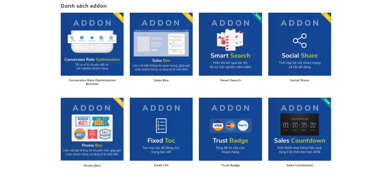 Ra mắt ứng dụng: UX/UI Add-ons - Bổ sung tính năng độc đáo cho website ...